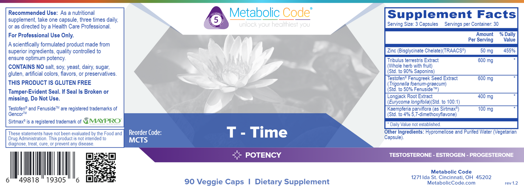 Metabolic Code T-Time – Firesidepharmacy